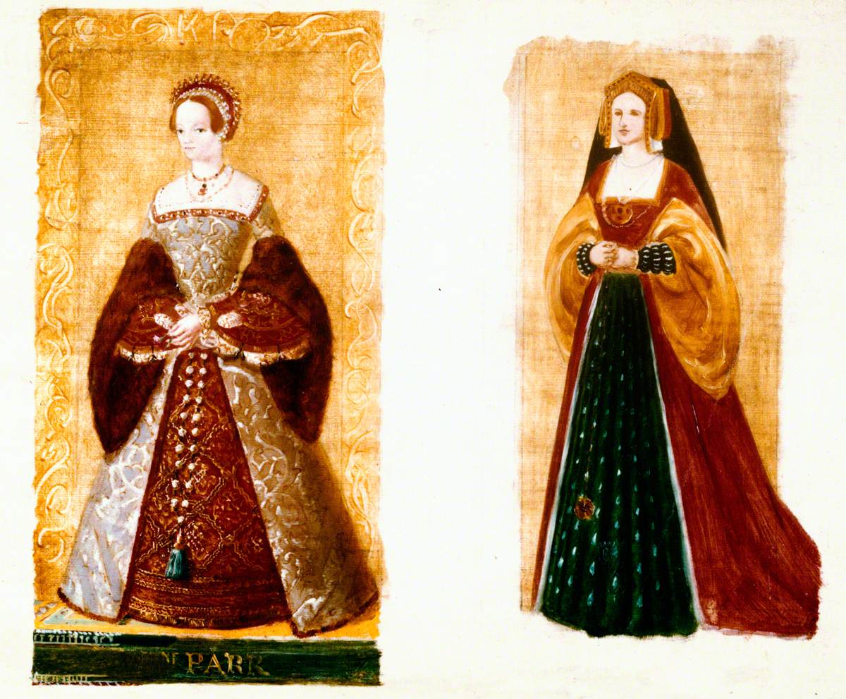 Preparatory Sketches Of Katherine Parr And An Unknown Lady Art UK