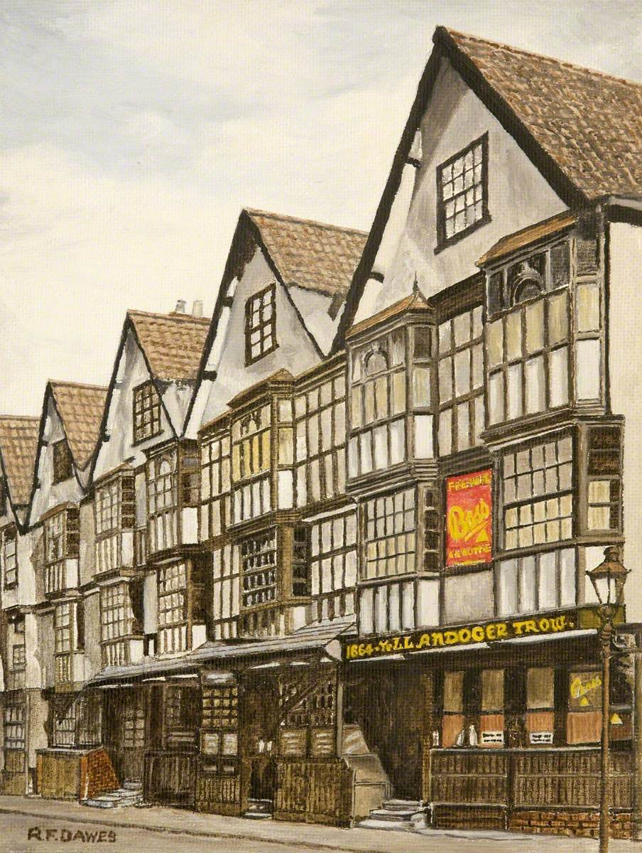 Tudor Town Houses, Blitzed | Art UK