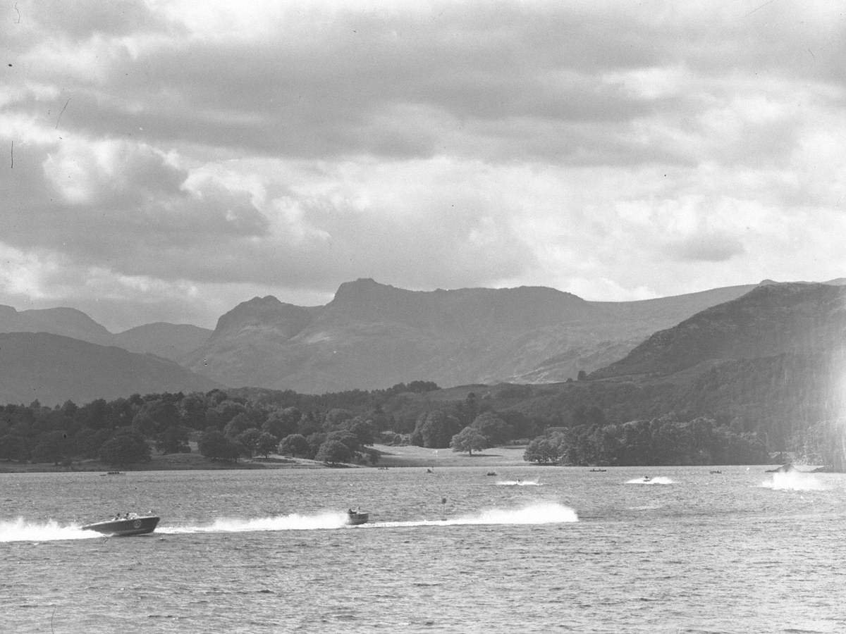 Motor Boat Racing on Windermere | Art UK
