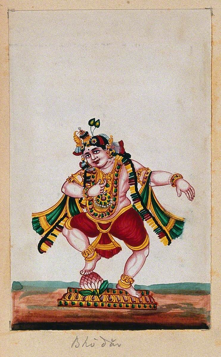 Lord Krishna Dancing on a Lotus | Art UK