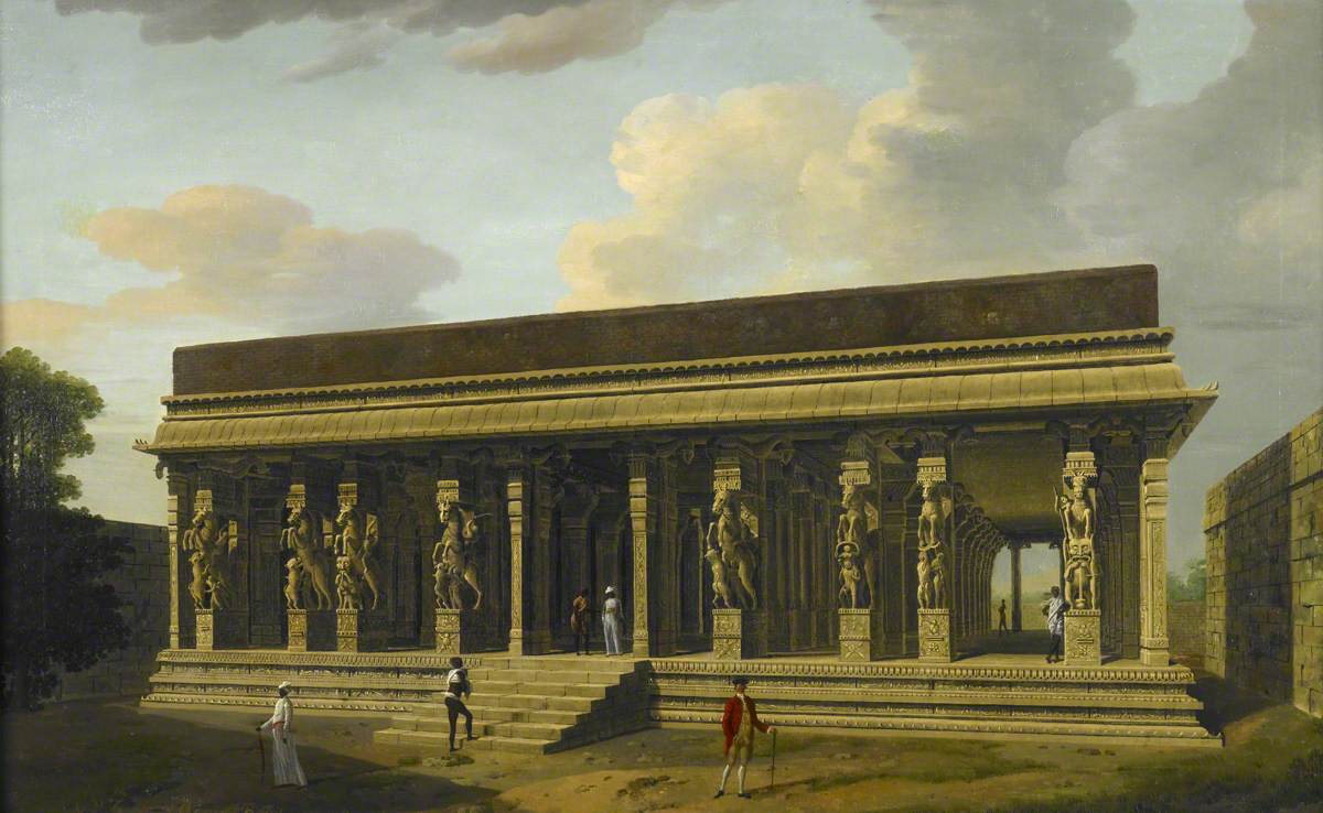 A 'Choultry', or Travellers' Rest House, Srirangam, Madras | Art UK