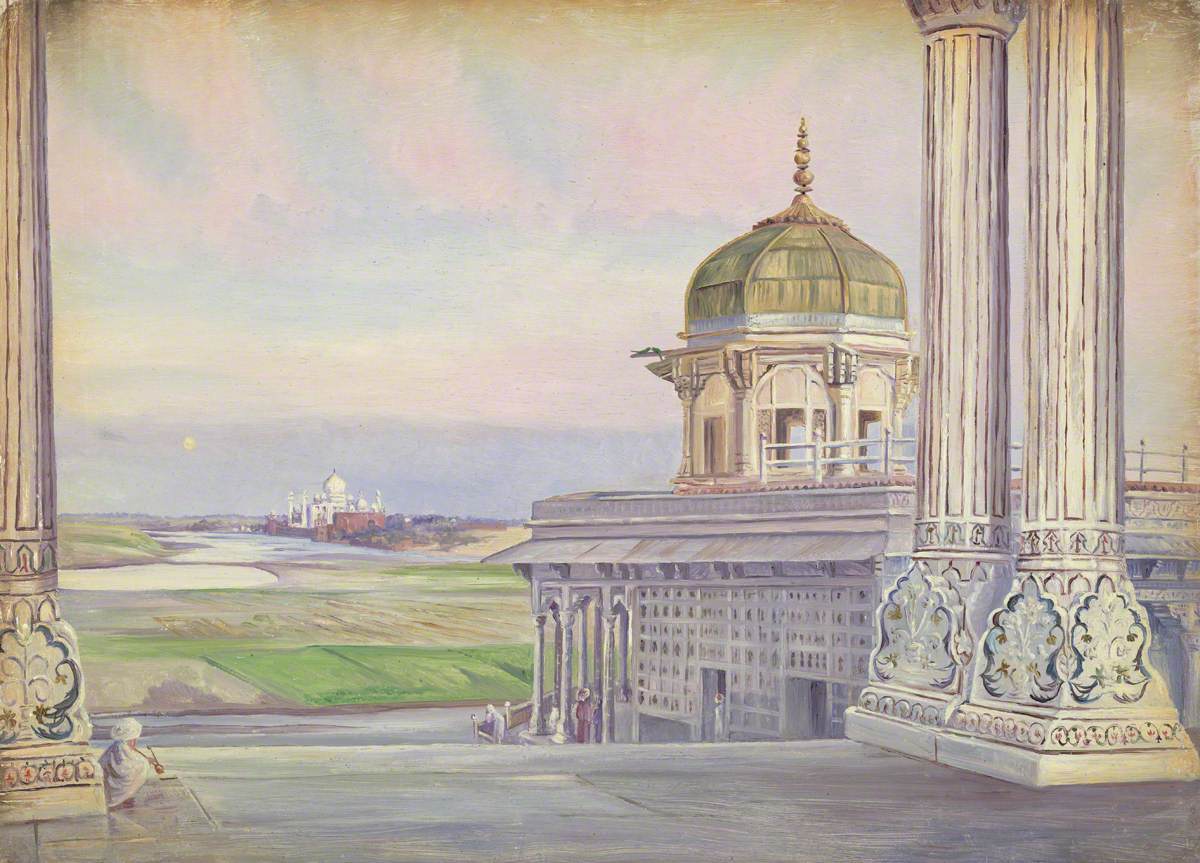 The Taj from the Fort. 'April 1878' | Art UK