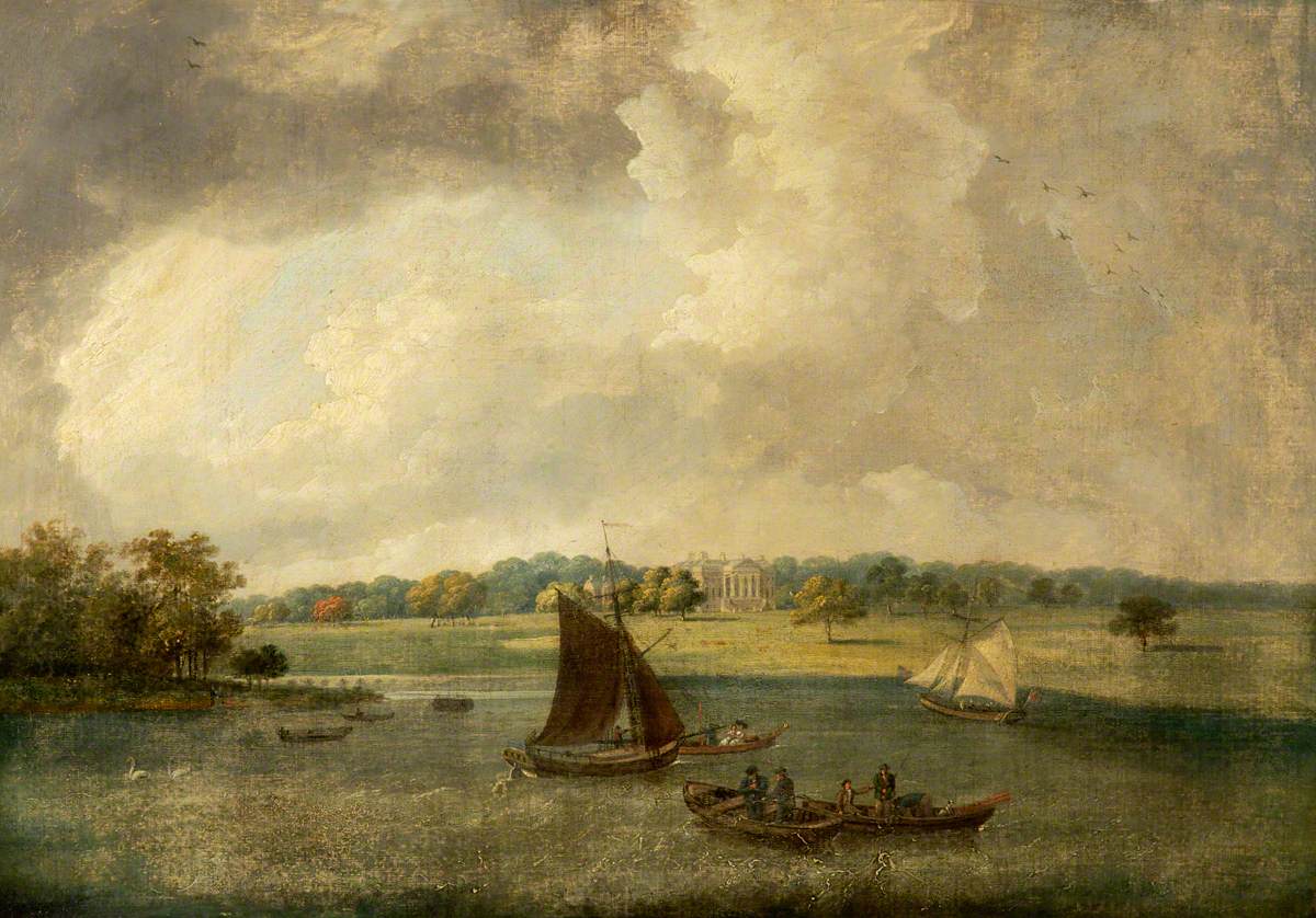 Tabley House from across the Mere, Cheshire | Art UK