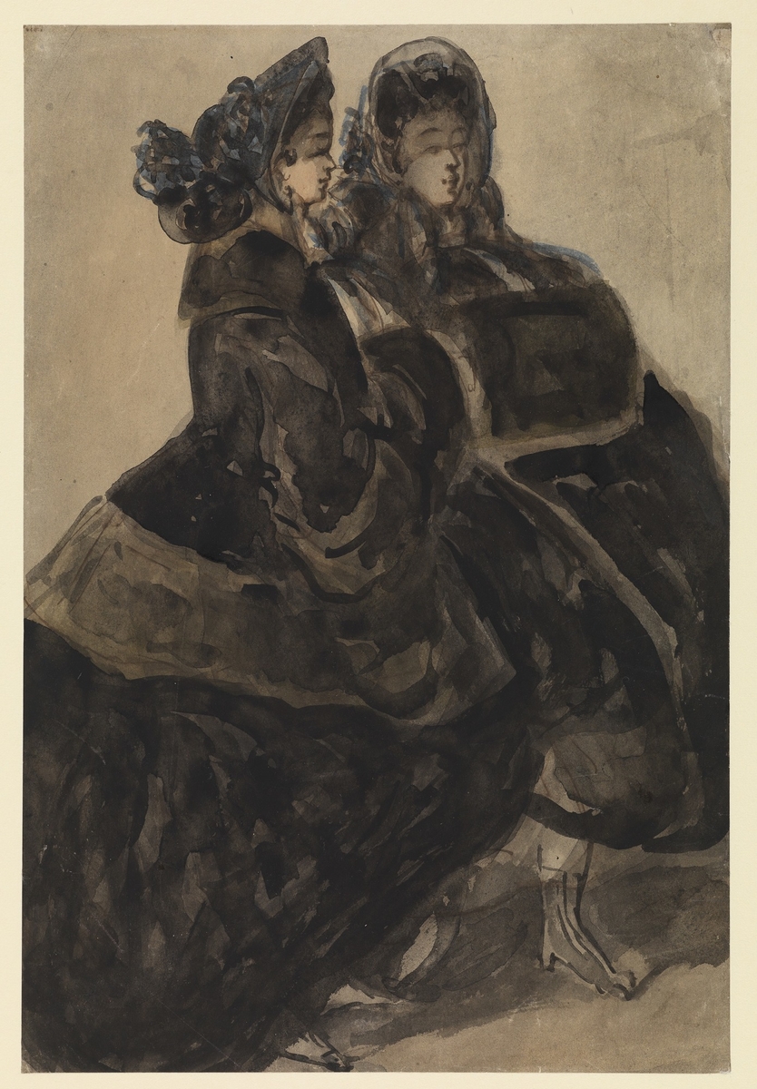 Two Women with Muffs (Deux femmes aux manchons) | Art UK