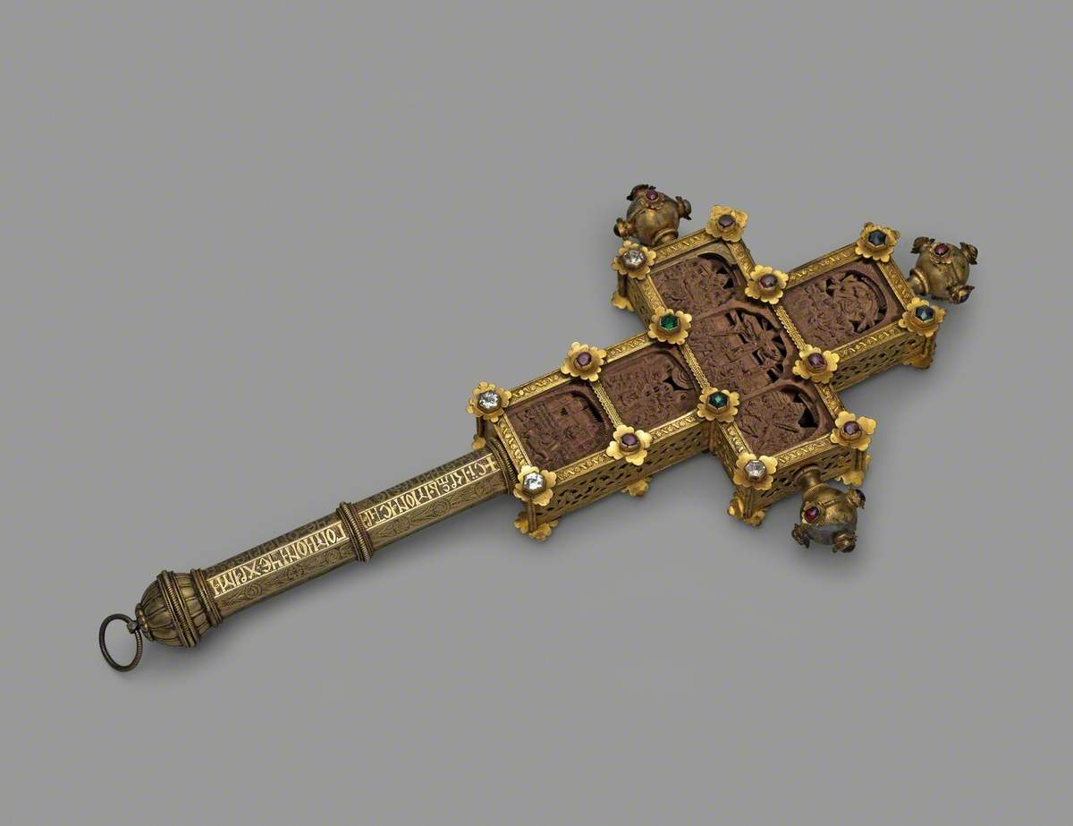 Cross in Cypress Wood Carved with Scenes of the New Testament | Art UK