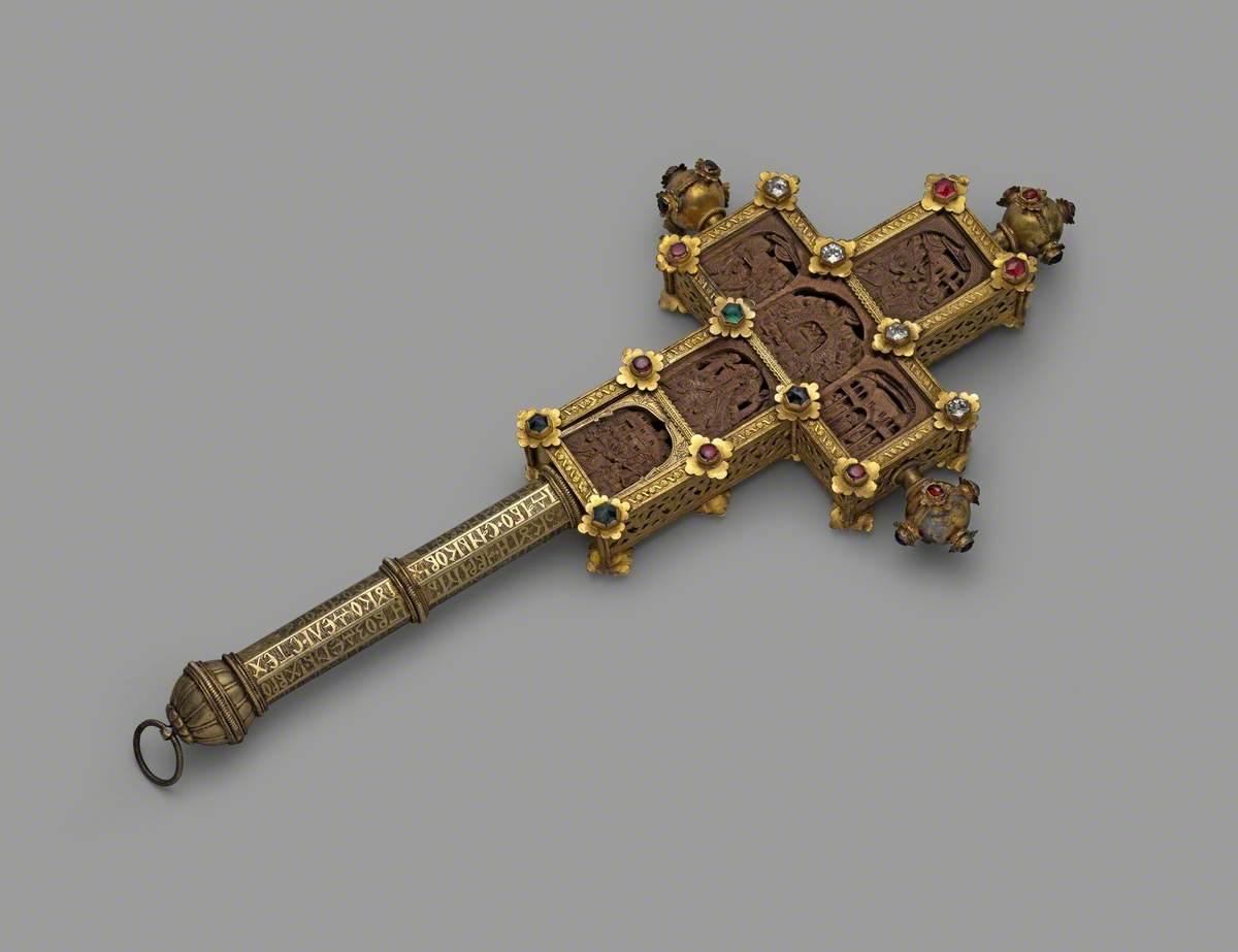 Cross in Cypress Wood Carved with Scenes of the New Testament | Art UK