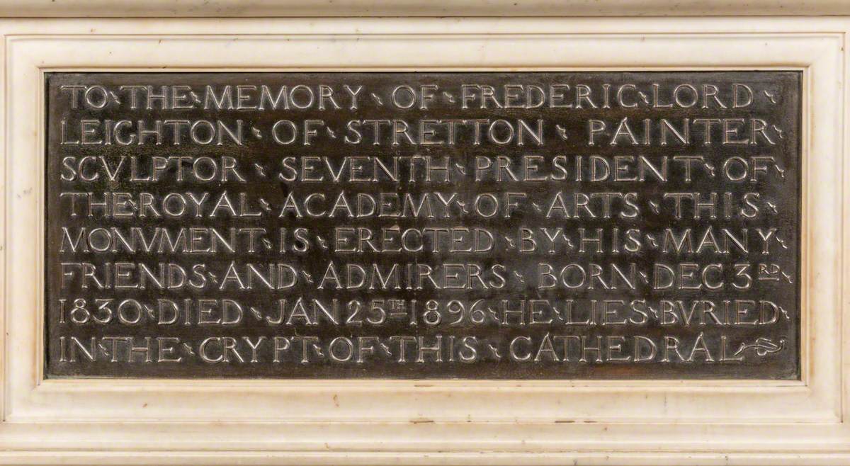 Monument to Frederic, Lord Leighton of Stretton (1830–1896) | Art UK