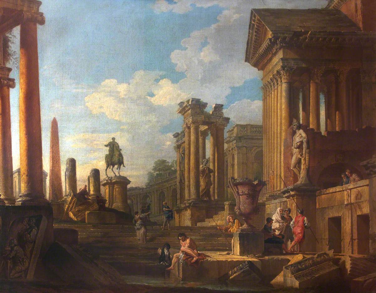 Roman Ruins with Figures | Art UK