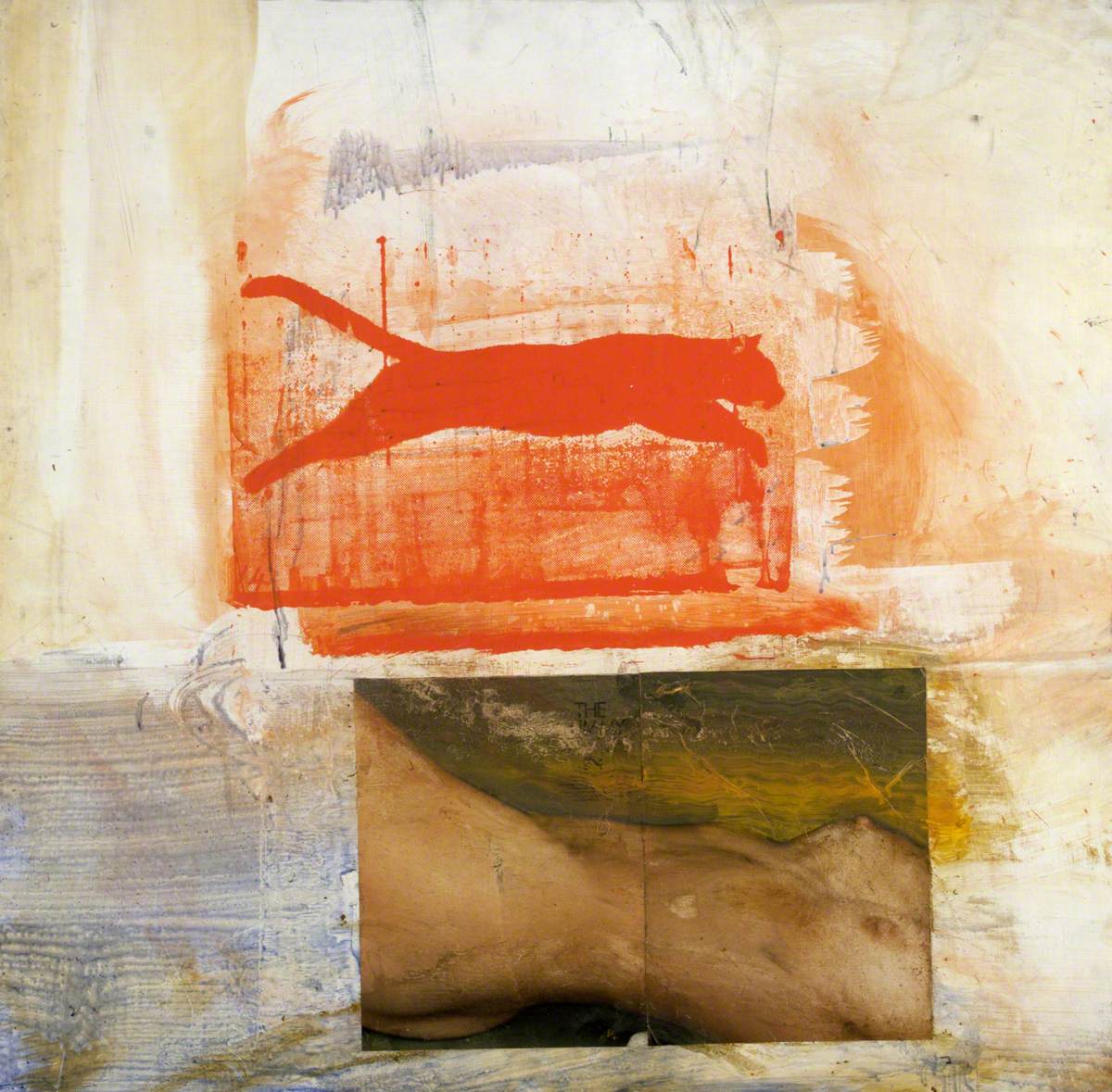 Composition with Leaping Orange Cat | Art UK