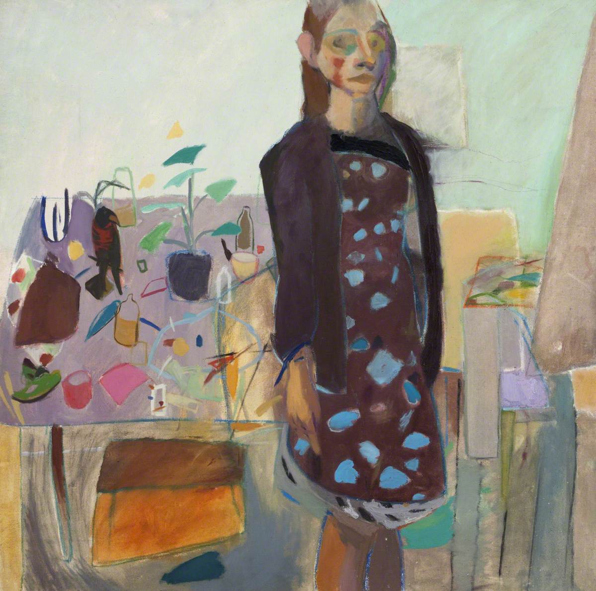 Self Portrait at Table | Art UK