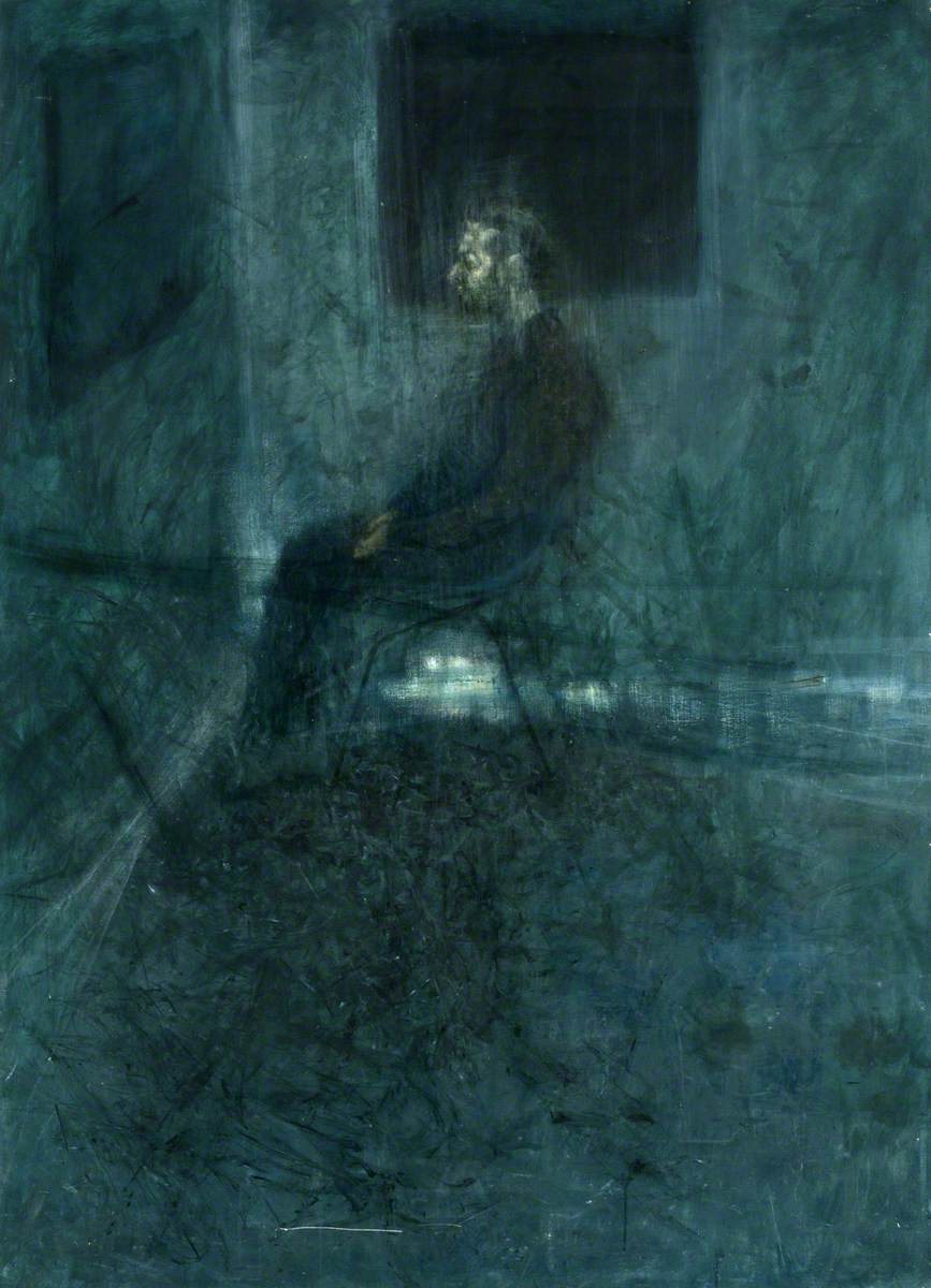 Seated Man in Blue Room* | Art UK