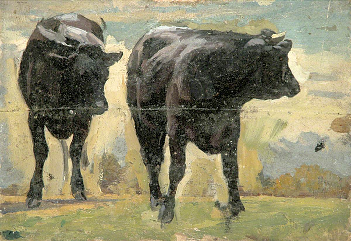 Two Black Cows | Art UK