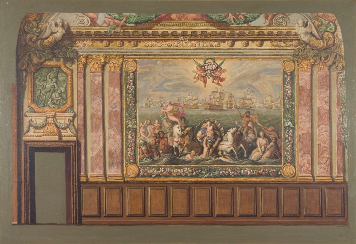 Side Wall, Queens Drawing Room, Hampton Court | Art UK