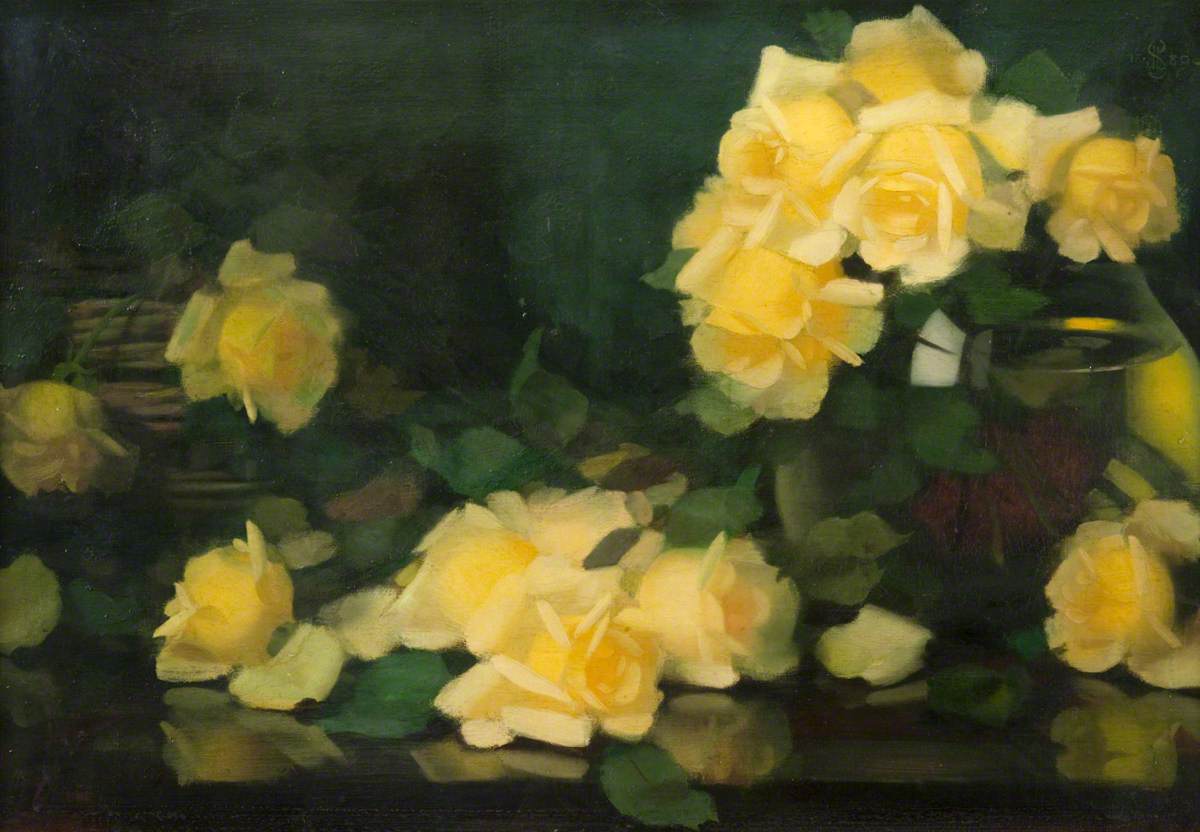 Green and Yellow Roses | Art UK
