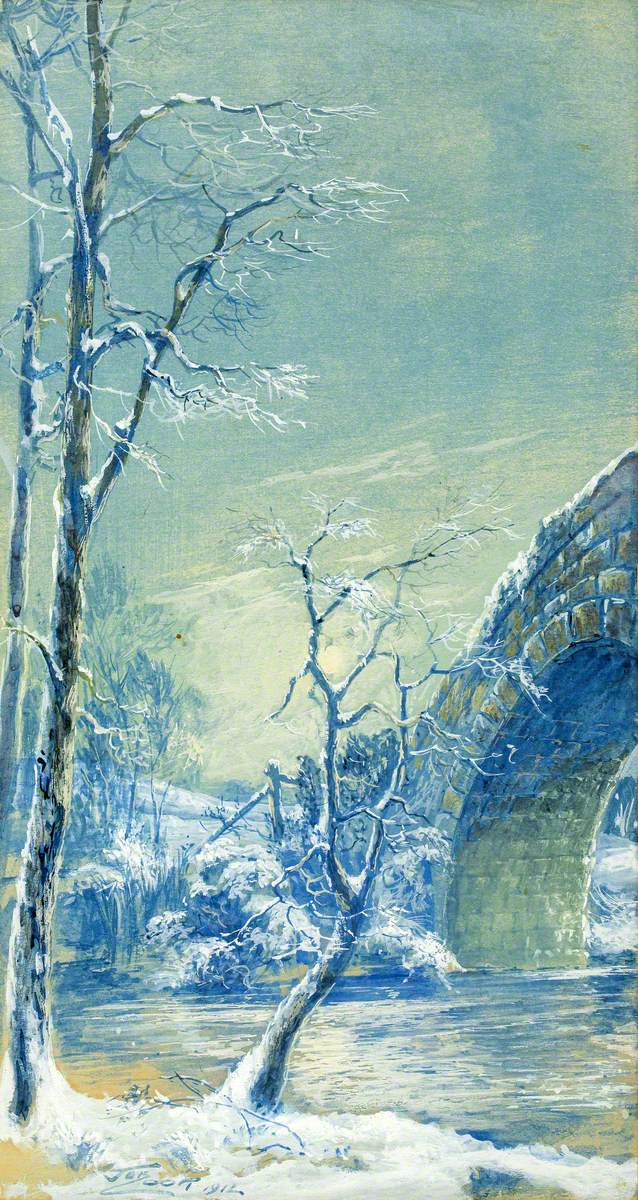 Winter Landscape with Bridge over a River* | Art UK