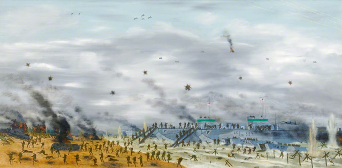 'LCI[S] 527' and 'LCI[S] 525' Landing Free French Commandos on Sword ...
