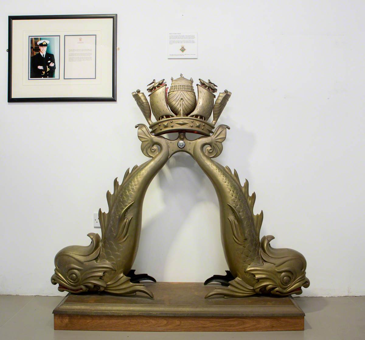 Two Heraldic Dolphins from HMS 'Osprey' | Art UK