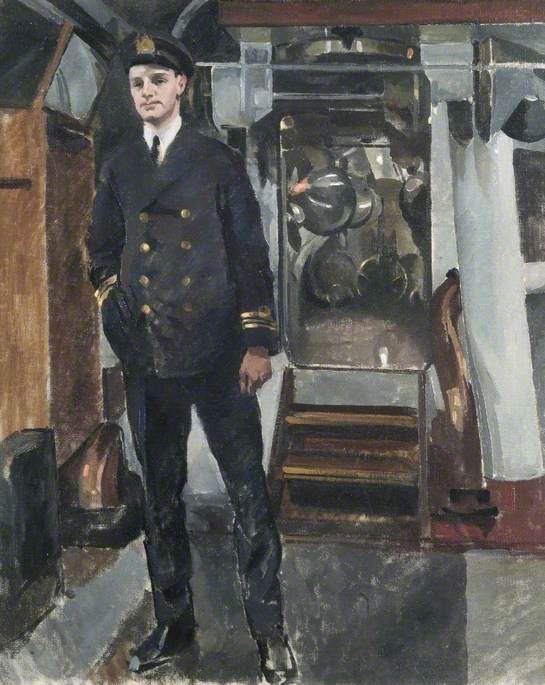 E.45: The Commander, Lieutenant-Commander J. E. Gaimes, DSO, RN | Art UK