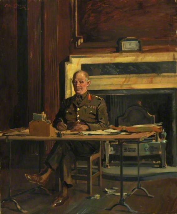 General Lord Gort (1886–1946), VC, at the Headquarters of the British ...