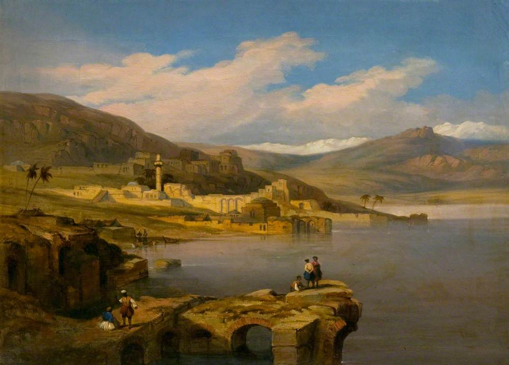 View of Tiberias on the Sea of Galilee | Art UK