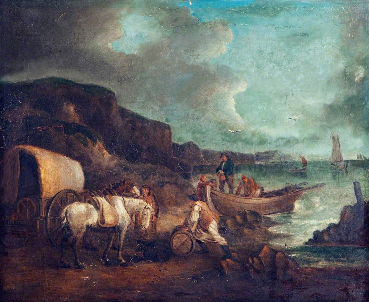 Smugglers, Coastal Scene | Art UK