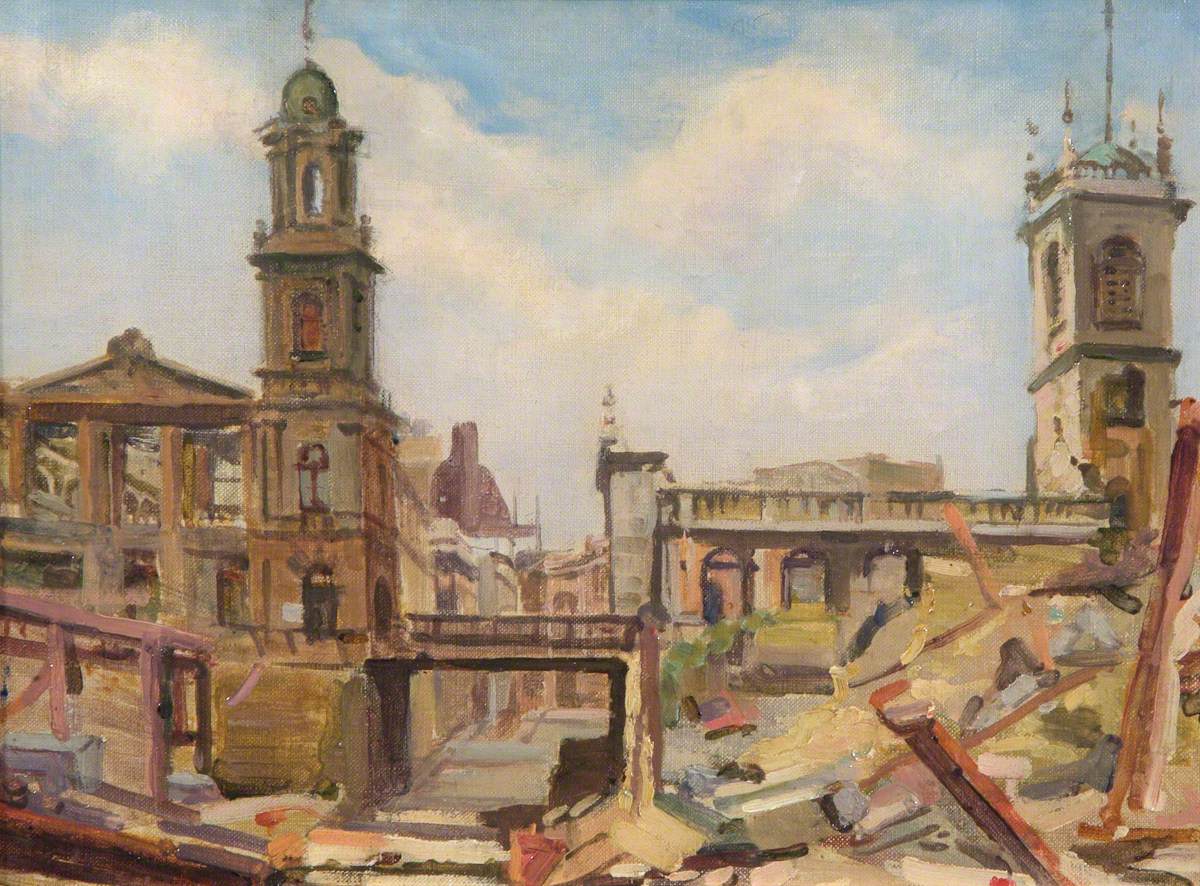 Destruction at Holborn Viaduct: City Temple and St Andrew's, Holborn ...