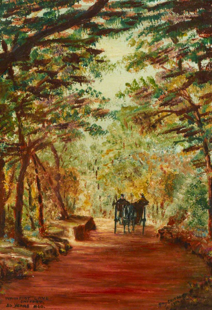 Whitefoot Lane in about 1910 | Art UK