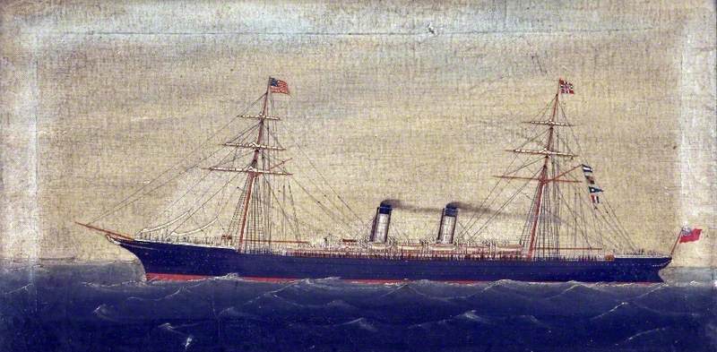 The National Line SS 'America' of Liverpool | Art UK
