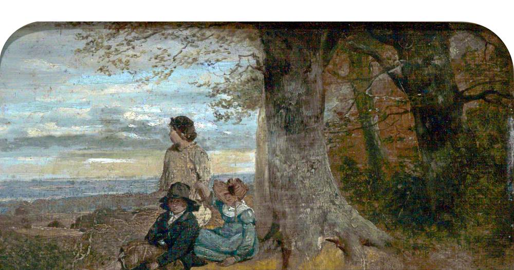 Three Children under a Tree | Art UK