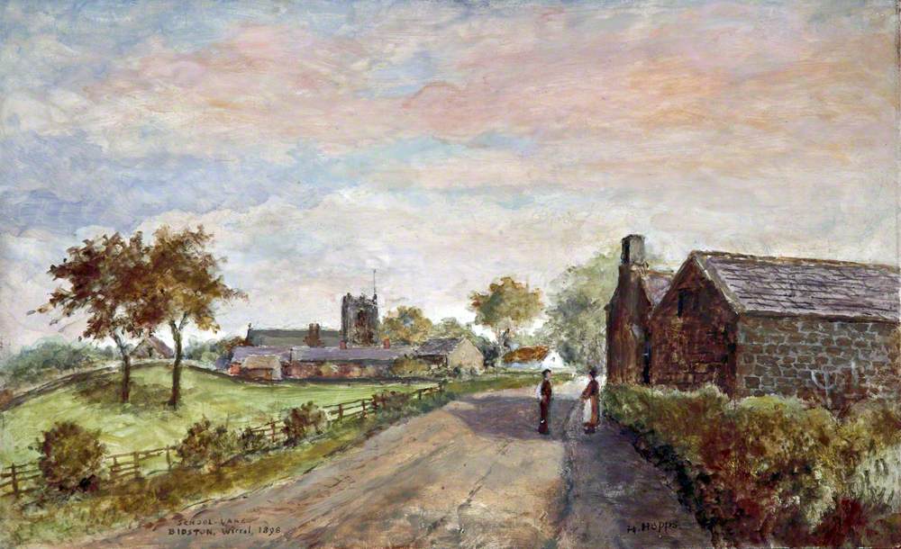 School Lane, Bidston, Wirral, 1898 | Art UK