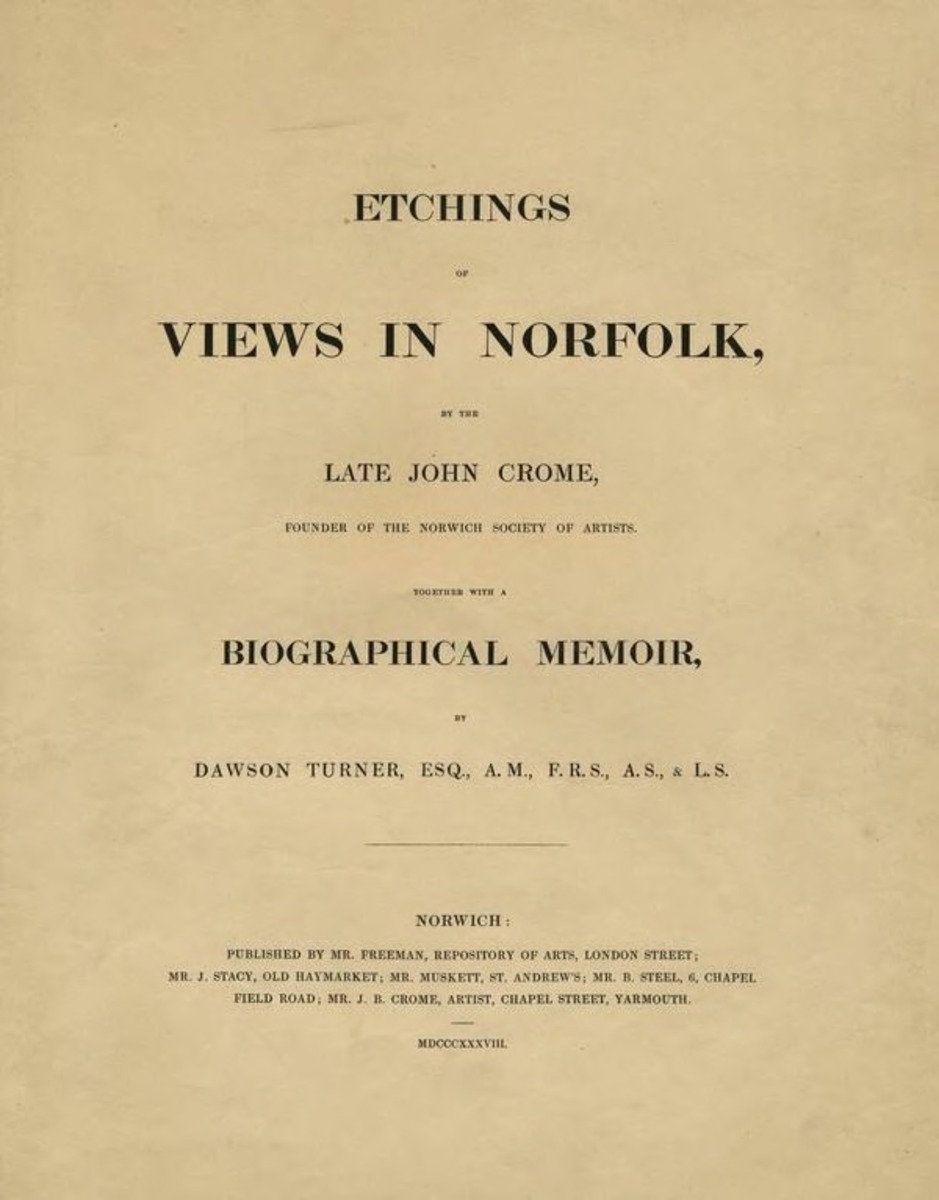 Title page - Etchings of Views in Norfolk by the late John Crome | Art UK