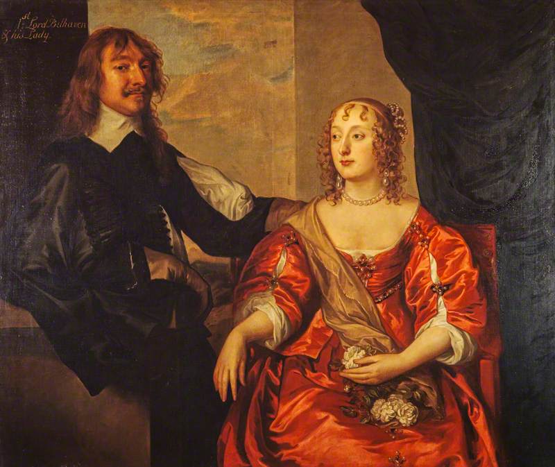 John Hamilton (d.1679), 1st Baron Belhaven, Royalist, with his Wife ...