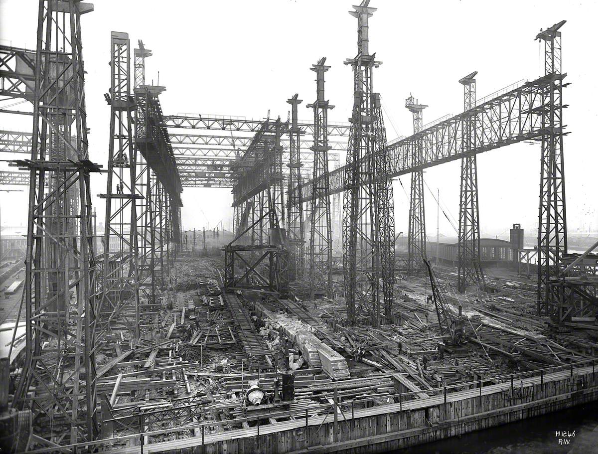 Reconstruction of North Yard slips 2 and 3 and erection of Arrol gantry ...