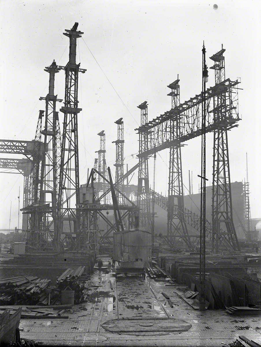 Reconstruction of North Yard slips 2 and 3 and erection of Arrol gantry ...