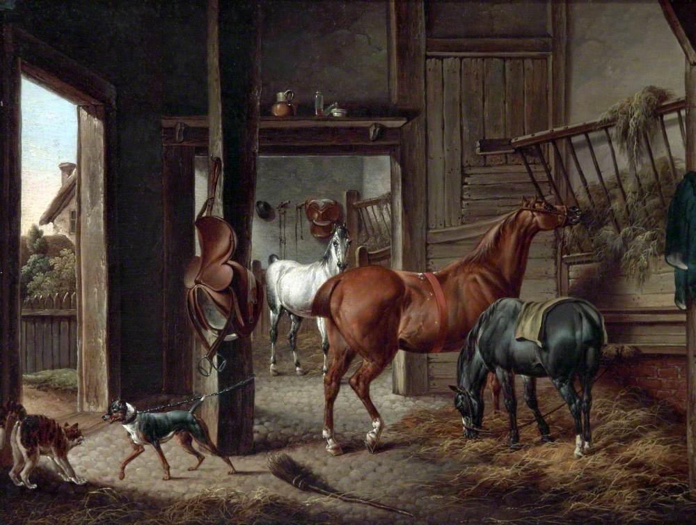 Interior of a Stable | Art UK