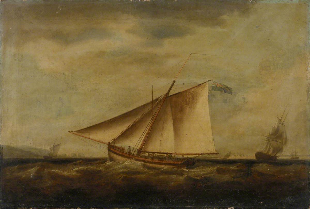 A Revenue Cutter Close-Hauled | Art UK