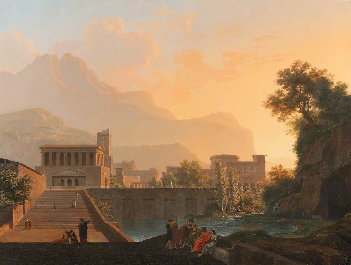 Classical Ruins at Sunset | Art UK