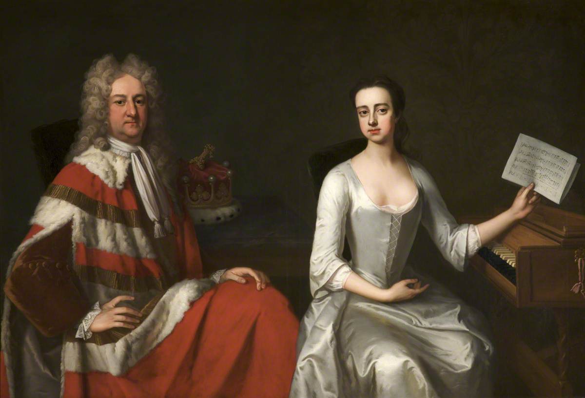 George Booth (1675–1758), 2nd Earl of Warrington, and His Daughter Lady ...