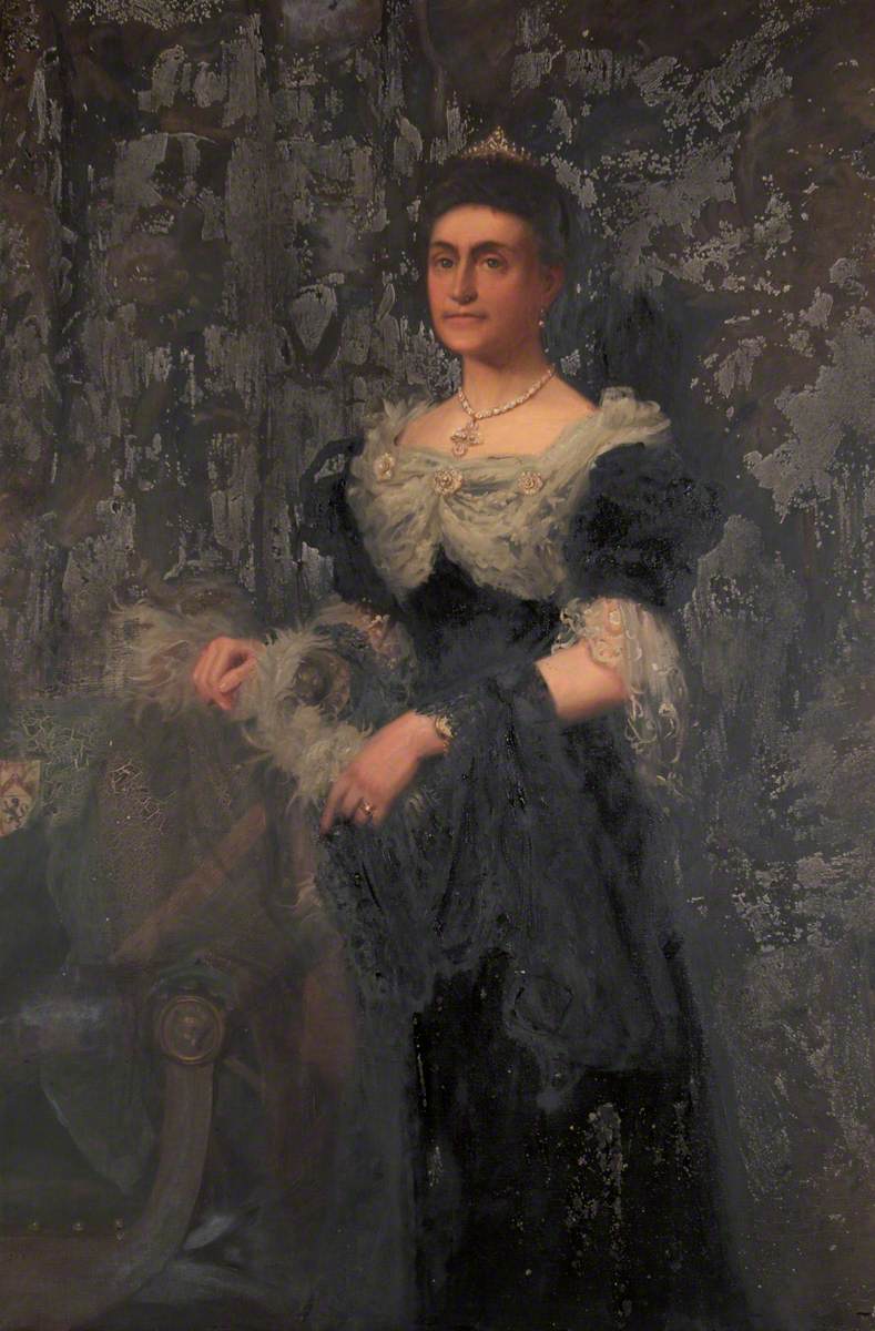 Portrait of a Lady in a Ballgown and Tiara | Art UK