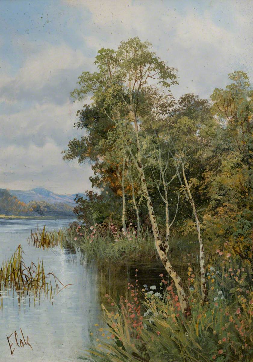 Trees and Lakeside | Art UK