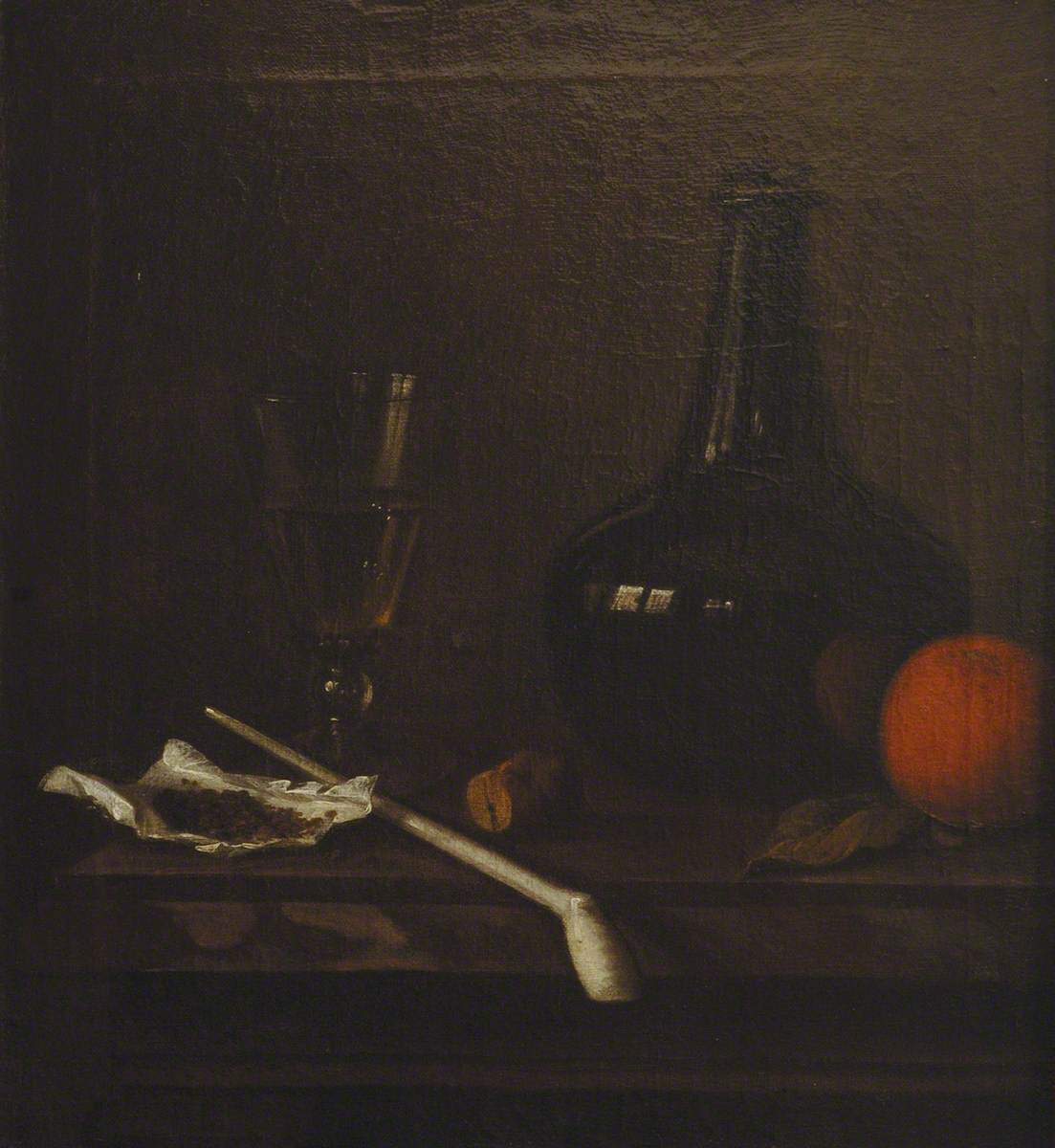 Still Life with Bottle, Glass and Pipe | Art UK