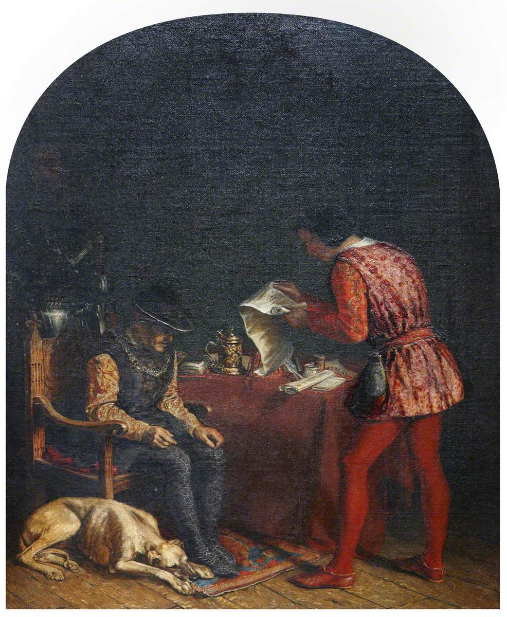 Louis XI Attended by His Favourite Minister, Olivier-le-Dain | Art UK