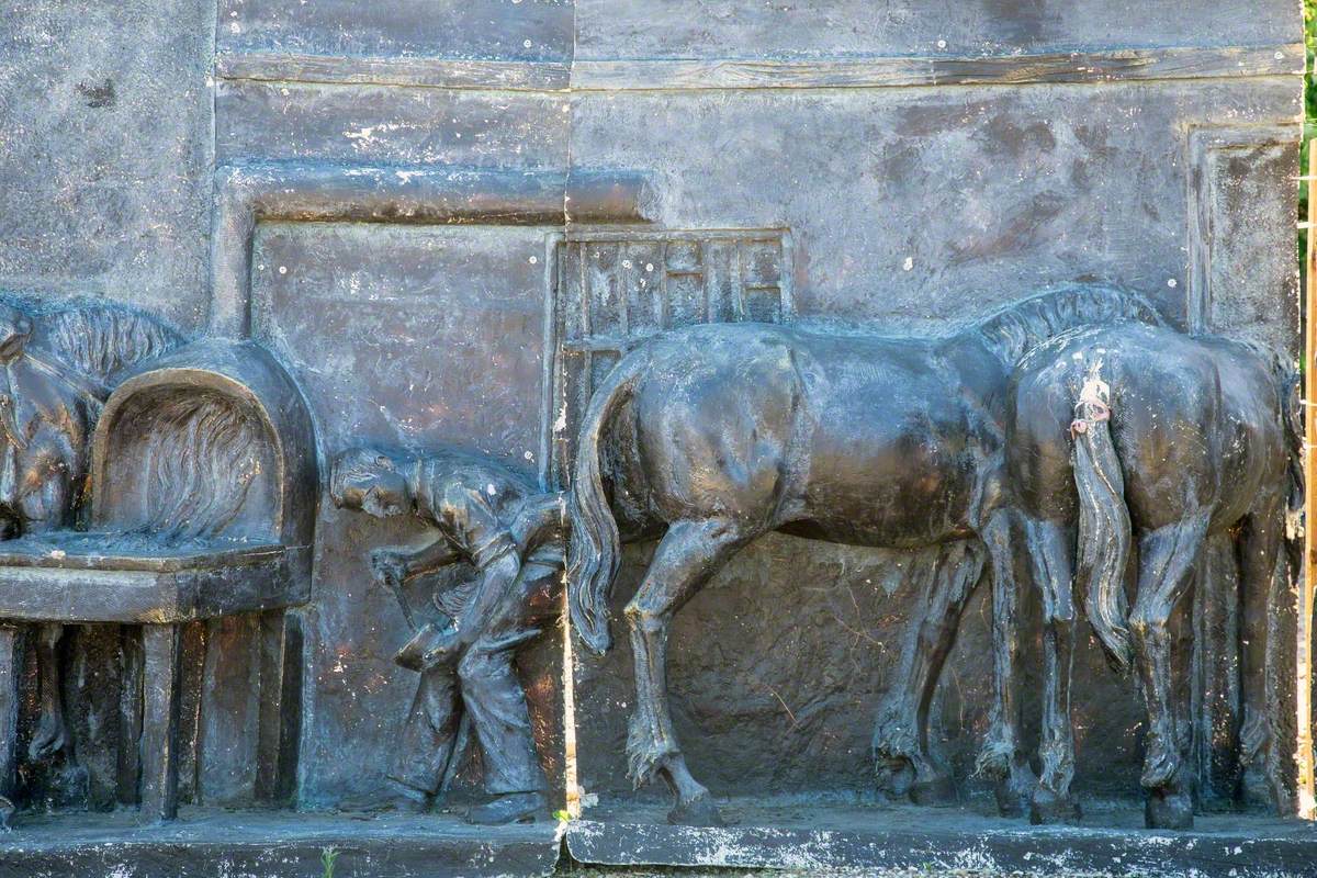 Horse and Blacksmith Mural | Art UK