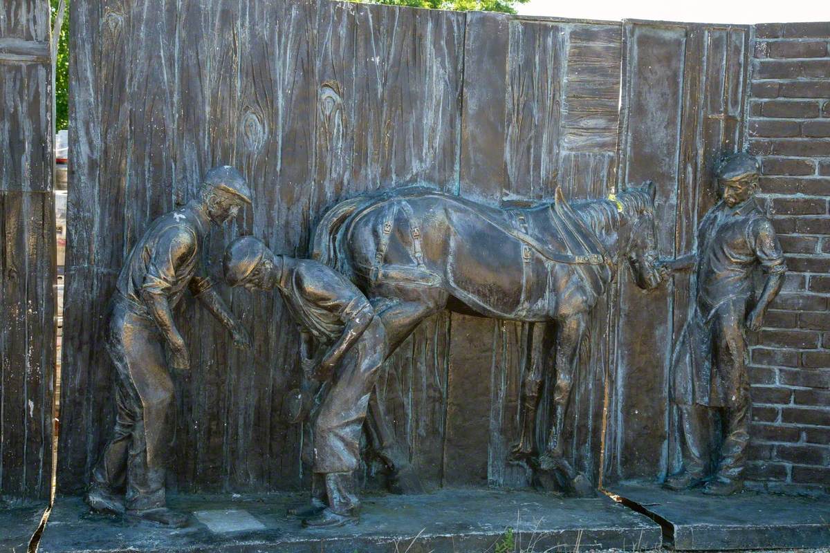 Horse and Blacksmith Mural | Art UK