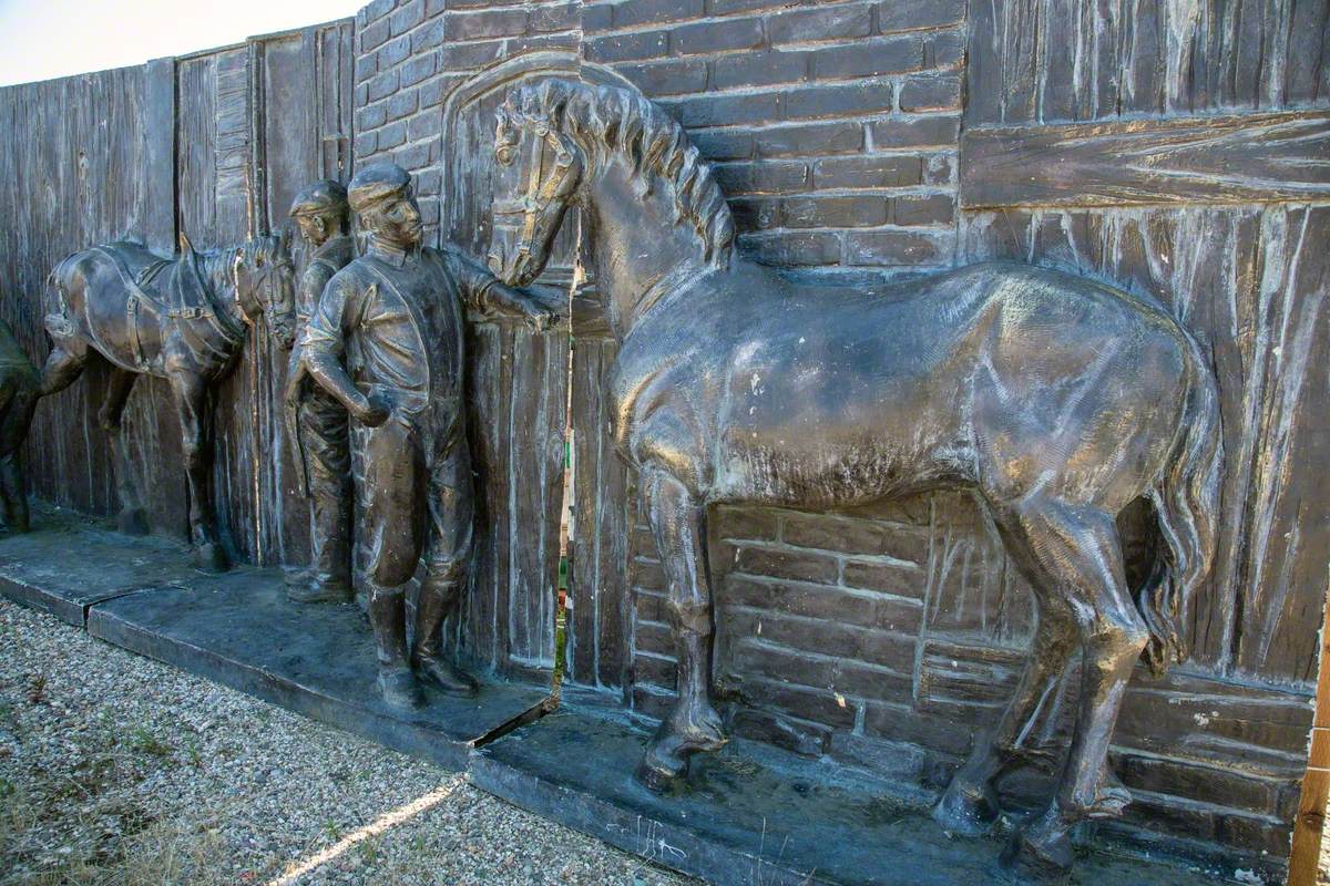 Horse and Blacksmith Mural | Art UK