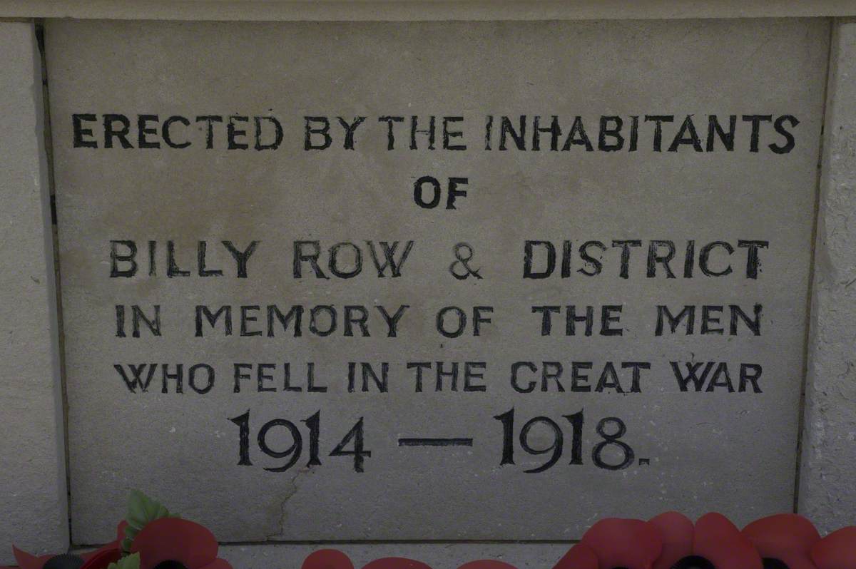 Billy Row and District War Memorial | Art UK