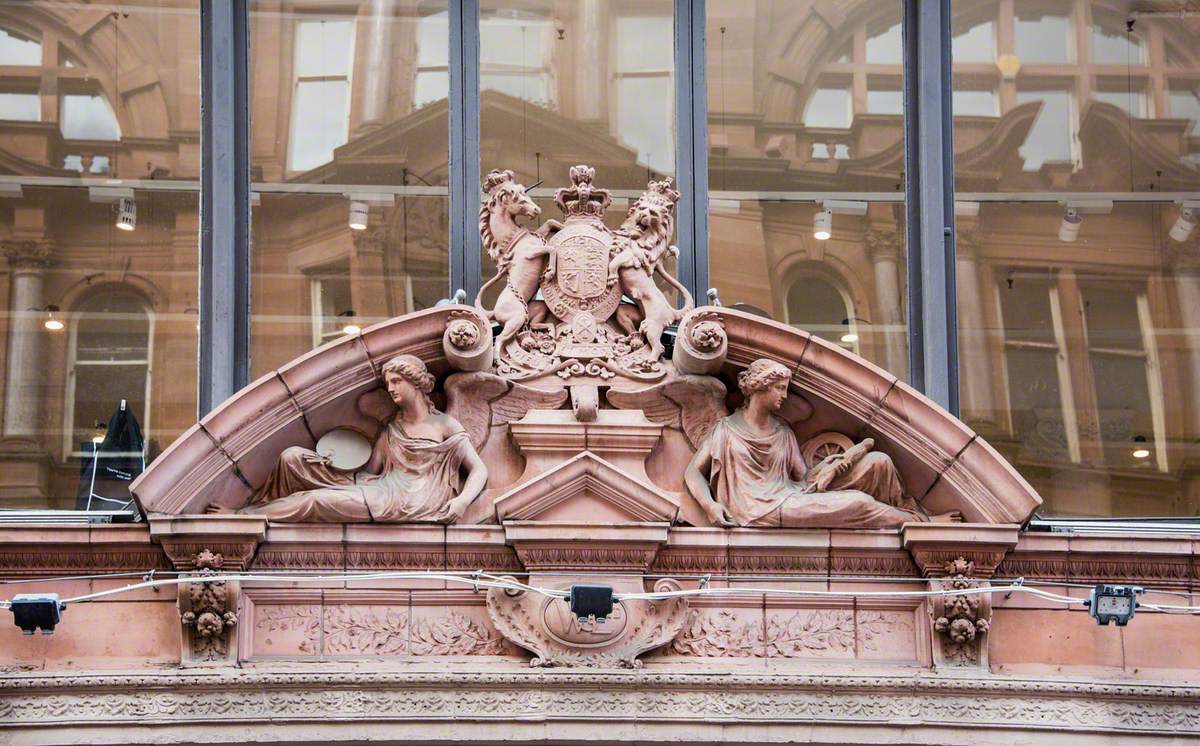 Winged Female Figures and Imperial Arms | Art UK
