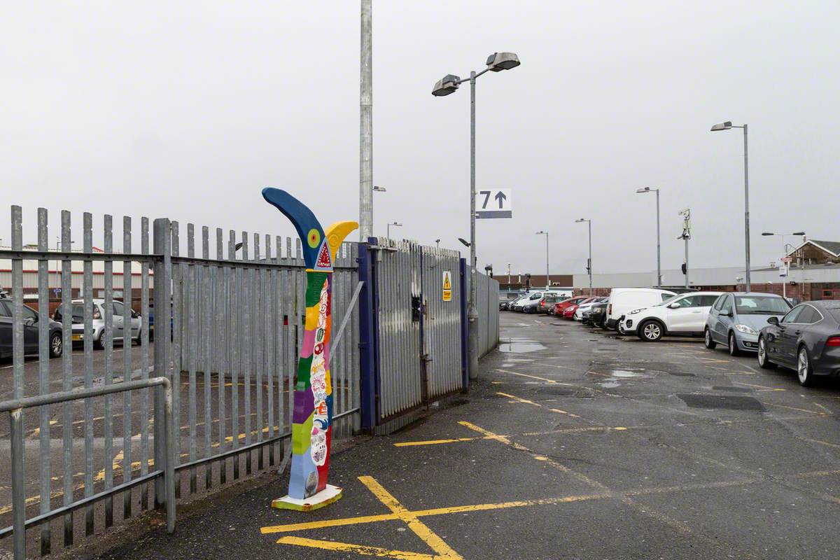 Sustrans Millenium Milepost – The Fossil Tree | Art UK