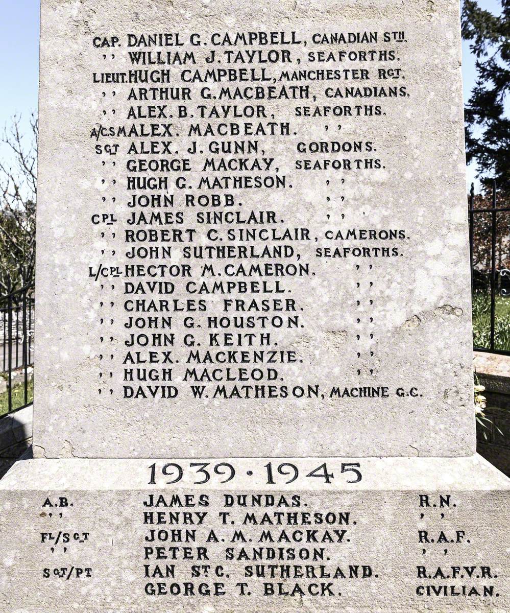 Halkirk War Memorial | Art UK