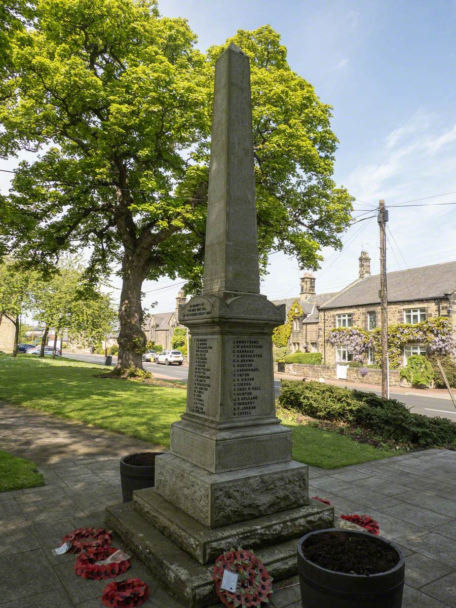 Backworth and West Holywell War Memorial | Art UK